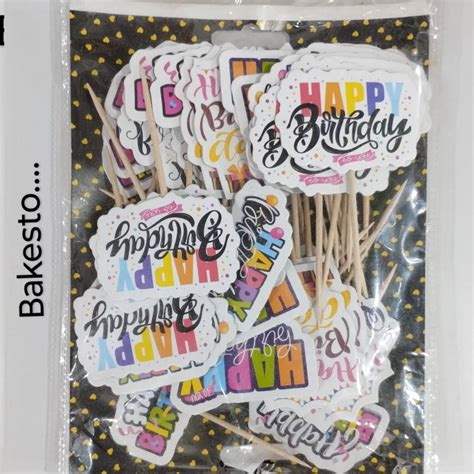 Paper Topper Happy Bithday Bakesto