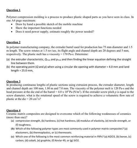 Solved SOLVE ALL FOUR QUESTIONS SOLVE ALL FOUR Chegg Com