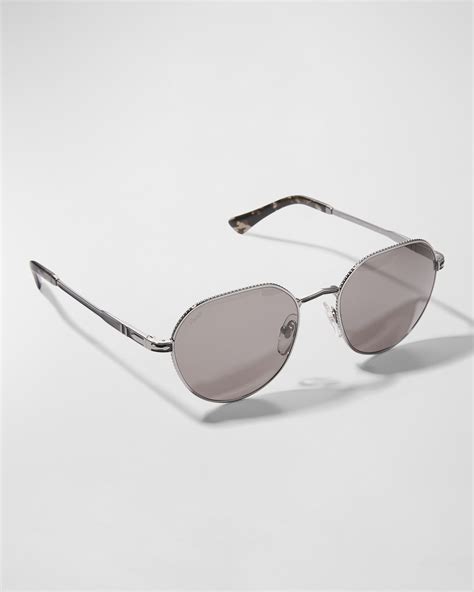 Persol Mens 53mm Polarized Acetate Rectangle Sunglasses Neiman Marcus