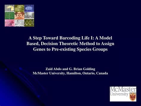 Ppt Zaid Abdo And G Brian Golding Mcmaster University Hamilton Ontario Canada Powerpoint