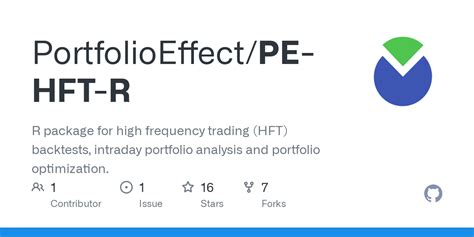 GitHub PortfolioEffect PE HFT R R Package For High Frequency Trading HFT Backtests