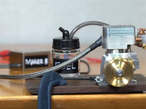 Maker B Builds A Mini Four Stroke Engine