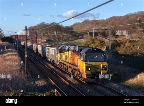 Colas Rail Freight Class 70 Diesel Locomotive 70814 On The West Coast