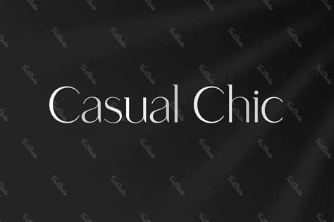 Casual Chic Minimalist Thin Font Premium Vector File