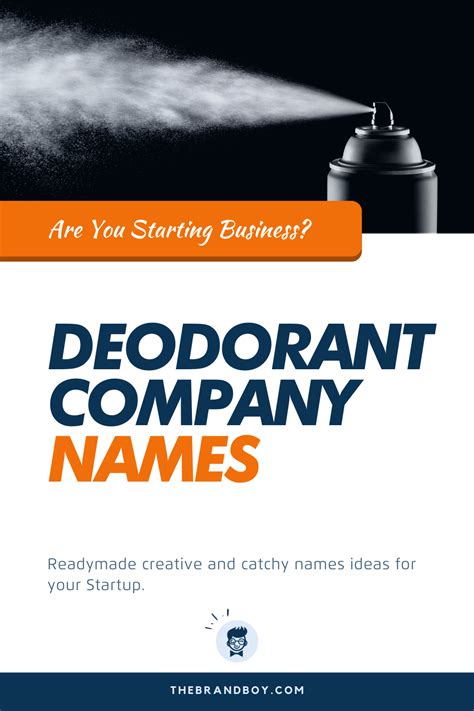 Catchy Deodorant Company Names For Your Business