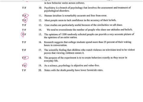 Solved Fact Or Falsehood Psychology Is Best Defined Today