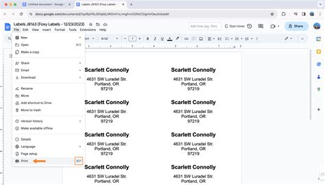 Create Stunning Labels How To Make And Print Labels In Google Docs