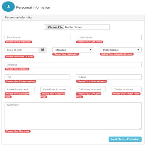 Application To Build Resume CV With ASP NET MVC And JQuery