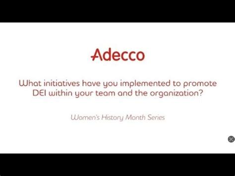 Adecco Canadas Womens History Month Dei Initiatives Christine Marinho