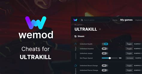 ULTRAKILL Cheats Trainers For PC WeMod