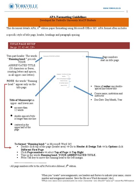 Apa Formatting Guidelines Title Page Setup Pdf Paragraph Apa Style