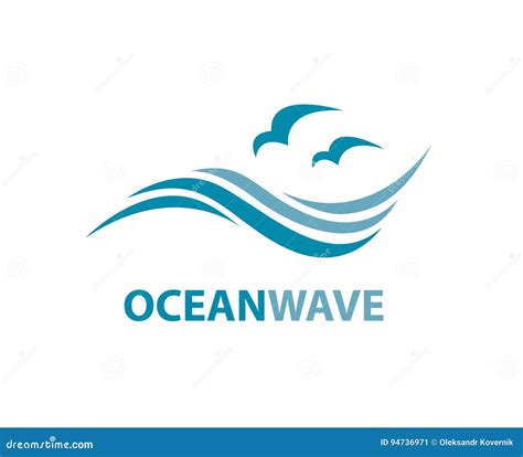 Ocean Wave Logo Cartoon Vector 94736971