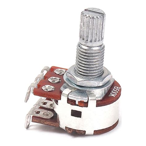 Guitar Potentiometer Dual Pot B500k Split Shaft Audio Taper Long