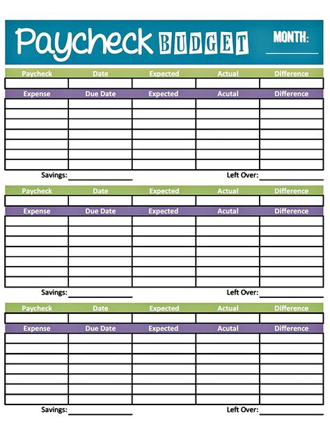 Free Monthly Budget Spreadsheet Template — Db