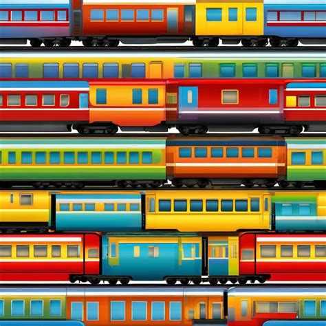 Train Clipart A Colorful Train Chugging Along The Tracks