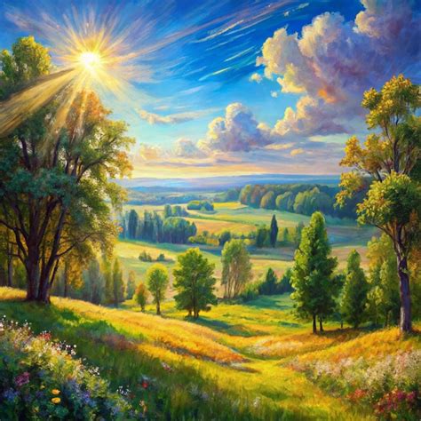 Beautiful Summer Landscape Paintings