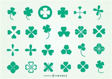 Celebrate Saint Patricks Day With Our Trefoil Symbol Pack Clover