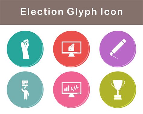 Election Vector Icon Set 21505478 Vector Art At Vecteezy