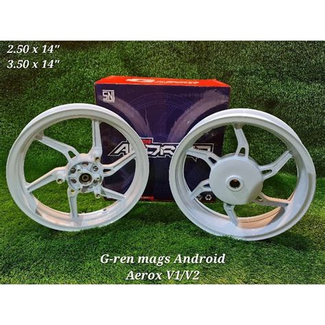 G Ren Android Mags For Aerox V1aerox V2 Size 14s Shopee Philippines
