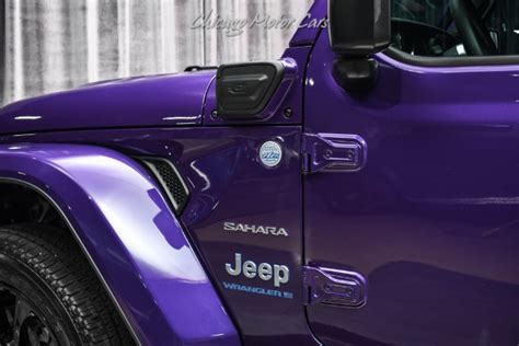 Used 2023 Jeep Wrangler Unlimited Sahara 4xe Suv Limited Edition Purple