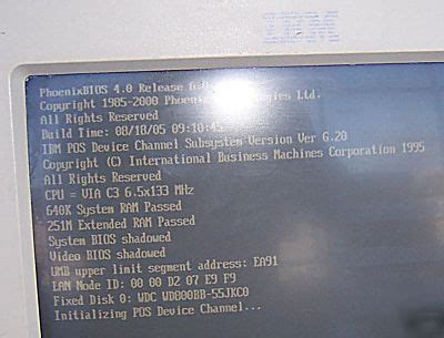 Ibm Cash Register Pos System Drawer Printer Win Xp