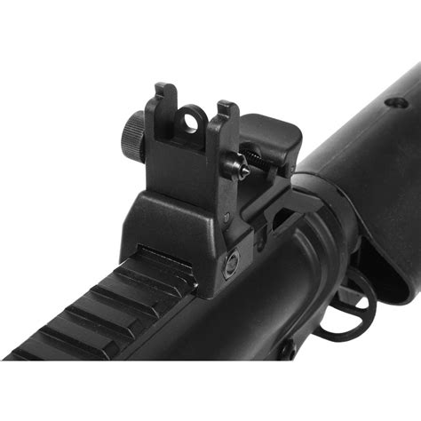 Asg Airsoft Low Profile Fiber Optic Flip Up Iron Sights Set Airsoft