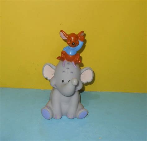 Disney Roo Sitting On Lumpy Winnie Pooh Heffalump 55 Vinyl Figure