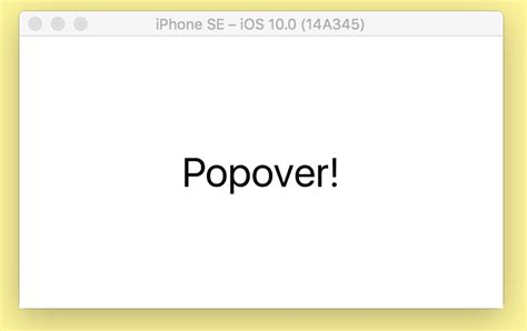 Swift Can A Uiviewcontroller That Is Presented As A Popover Be Its