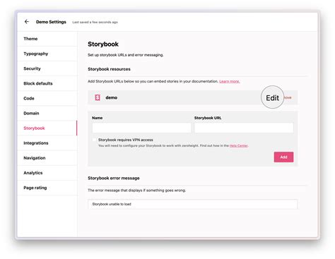 Display Storybook With Native Embedding Learning Hub Zeroheight