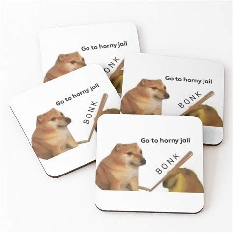Go To Horny Jail Bonk Meme Sticker For Sale By Mash701 Redbubble