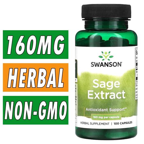 Sage Extract Swanson Same Day Shipping