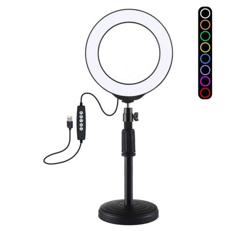 Настольная кольцевая лампа RGB 16см Puluz PKT3047B, цена 449 грн - Prom ...