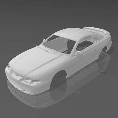 🚙 Ford Mustang Gt 1995 Shell Body Divided Parts For Easy Printing
