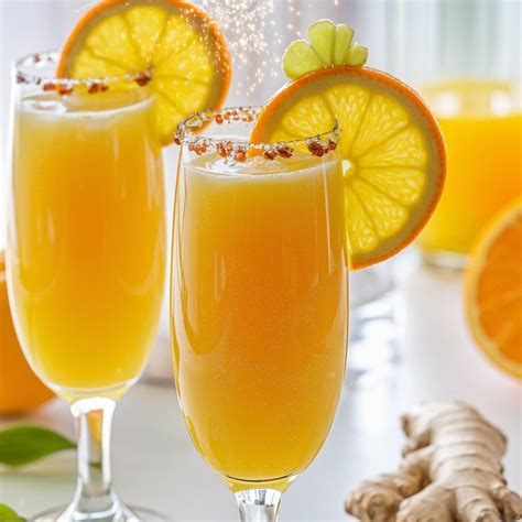 Mango Ginger Mock Mosa Mocktail Recipe Thirsty Tales