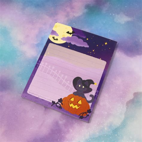 Spooky Cute Halloween Notepad Teaberryhouse