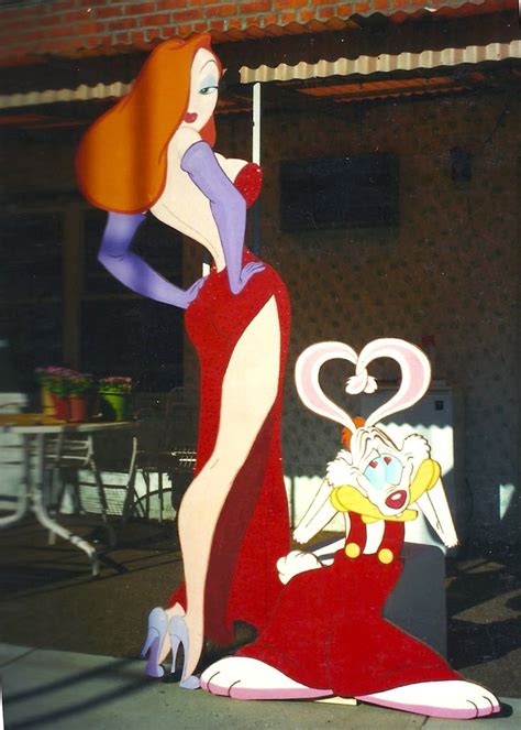 Jessica Rabbit And Roger Rabbit Roger And Jessica Rabbit A4 Print