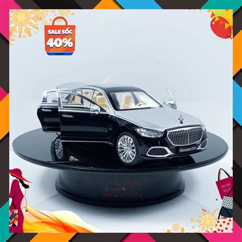 Tang Oto Chibi Mô Hình Xe Mercedes Maybach S680 Tỉ Lệ 124 Hãng Xhd Tặng Kèm 1 Bộ Biển Số