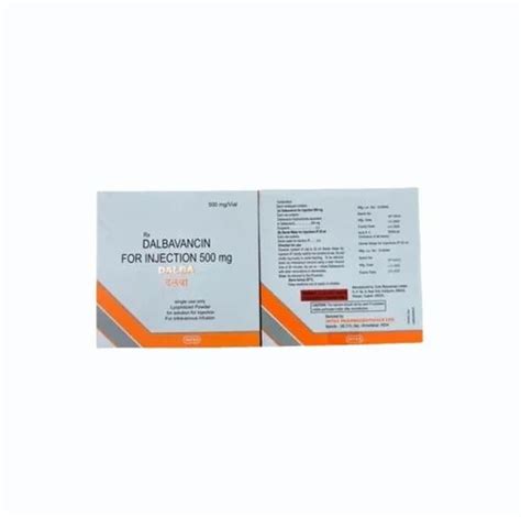 Dalba 500 Mg Injection at Rs 18000/piece | Dalbavancin Injection in ...