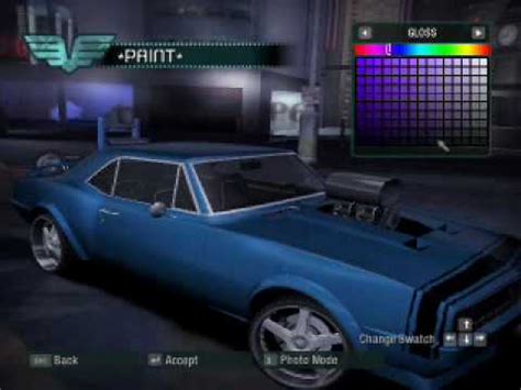 Need For Speed Carbon Pc Chevrolet Camaro Ss Customizing And Race Youtube