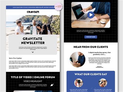 Gravitate Digital Edm Email Marketing Campaign Design On Behance