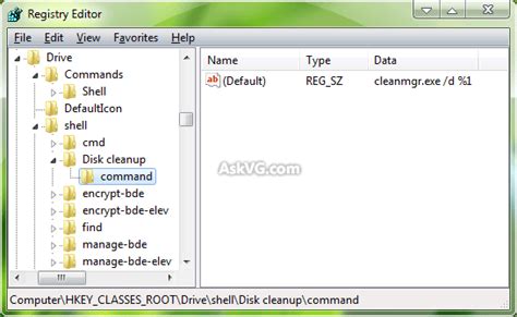 How To Add “disk Cleanup” Option In Drive Context Menu In Windows Askvg