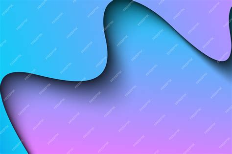 Premium Vector Abstract Wave Shape Papercut Blue Gradient Color