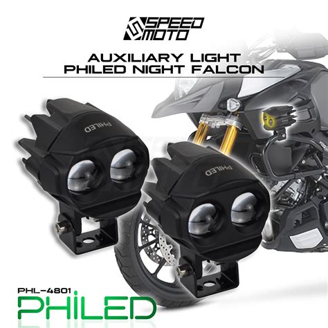 Philed Night Falcon Phl 4801 Auxiliary Light 30w Xenon Led Lamps Dual Lens Headlight For