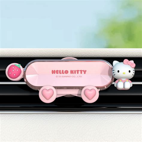 Zoousqii Cute Cartoon Hello Kitty Car Air Vent Clip Aromatherapy