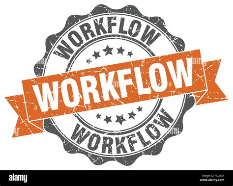 Workflow Stamp Sign Seal Stock Vector Image And Art Alamy