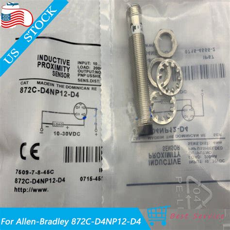 For Allen Bradley 872c D4np12 D4 Proximity Switch Sensor 4mm 200ma Ebay