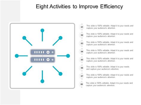 Eight Activities To Improve Efficiency Ppt PowerPoint Presentation Pictures Icon