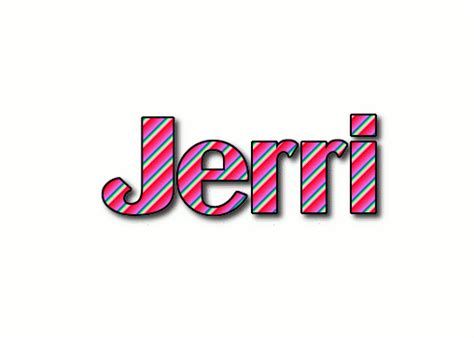 Jerri Лого Бесплатный инструмент для дизайна имени от Flaming Text