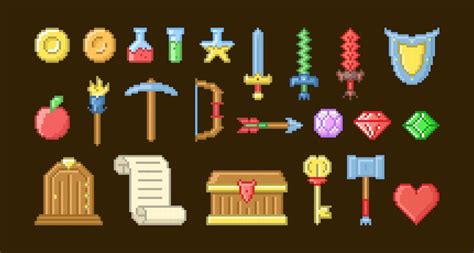 Magic Game Icon In Pixel Style Set Of Retro Pixelated Icons 21257383