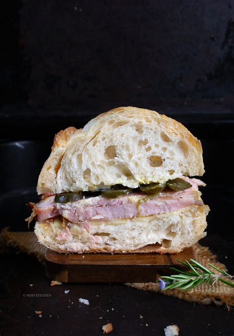 The Perfect Ham And Cheese Sandwich Nish Kitchen